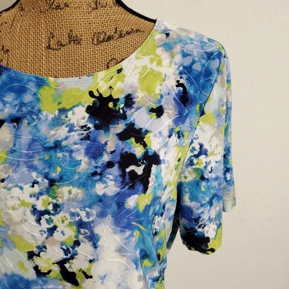 JM Collection | Tops | Jm Collectionabstract Floral Printsslarge | Poshmark